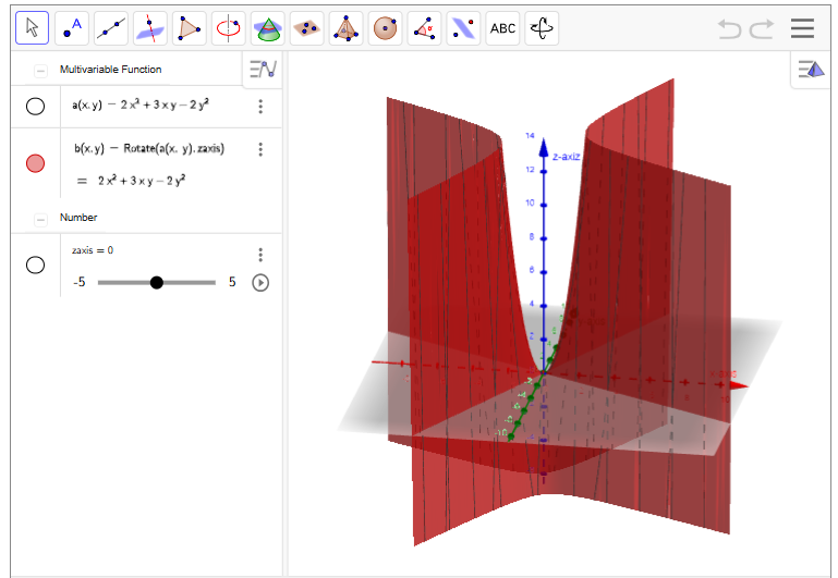 292.html how to create 3D drawing using Geogebra