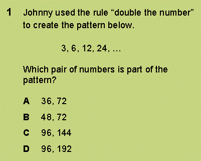 4th Grade Math Quiz Question 1